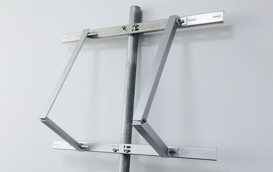 Adjustable Single Solar Panel Pole Mounting Brackets | Tripsolar