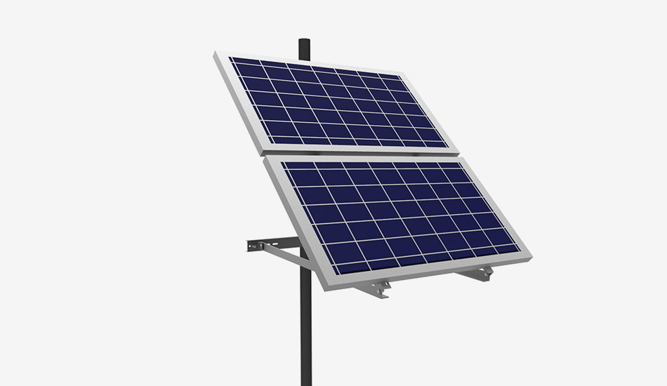 Wholesale Two Solar Panels Pole Mount Brackets Supplier | Tripsolar